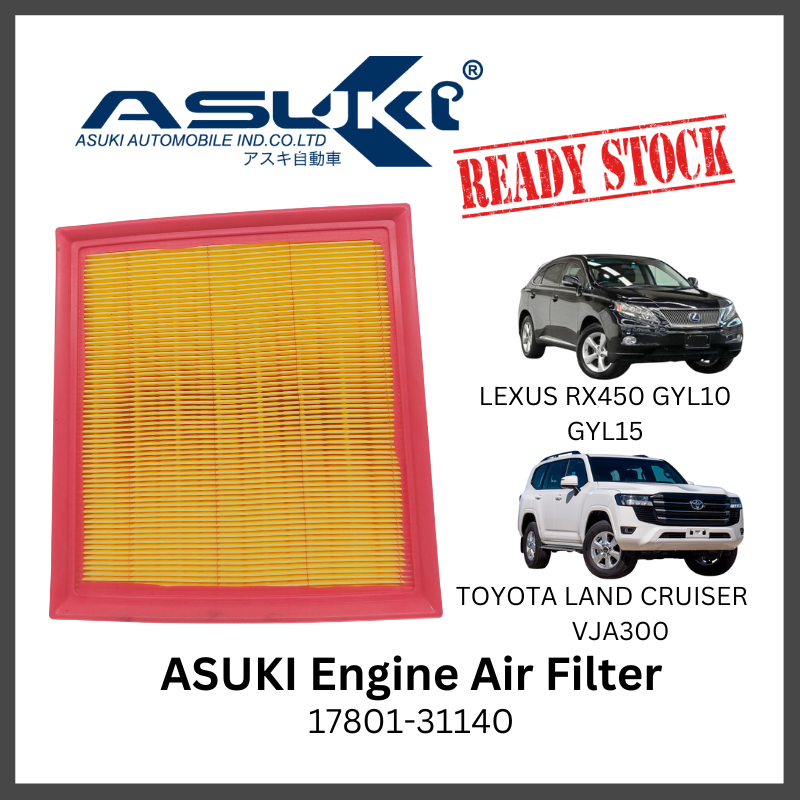 ASUKI Engine Air Filter Lexus RX450 GYL10 GYL15 Toyota Land Cruiser ...
