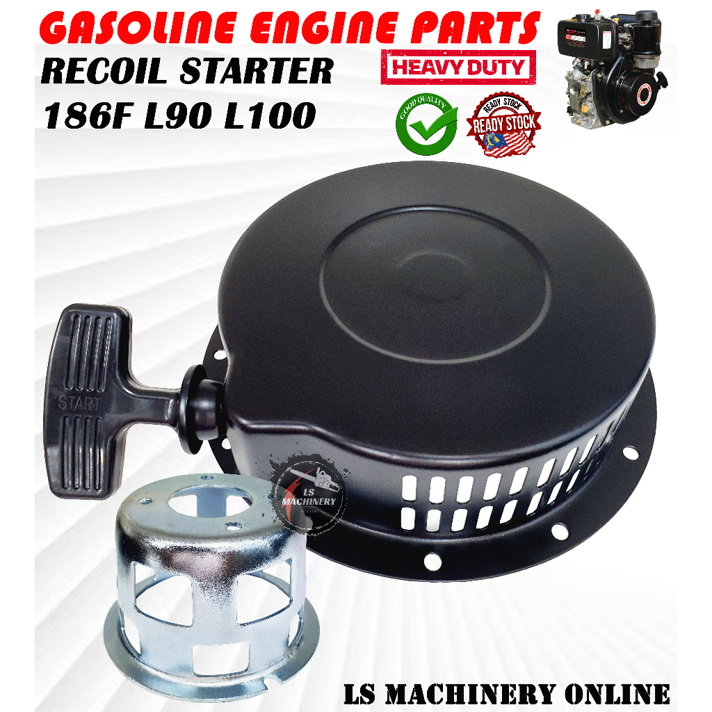 Yanmar China Engine 186F L100 L90 Diesel Engine Recoil Starter Complete ...