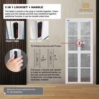 AE Zimmer Onitek Bi Fold CUSTOM MADE / Toilet Door, bifold, Pintu Lipat ...