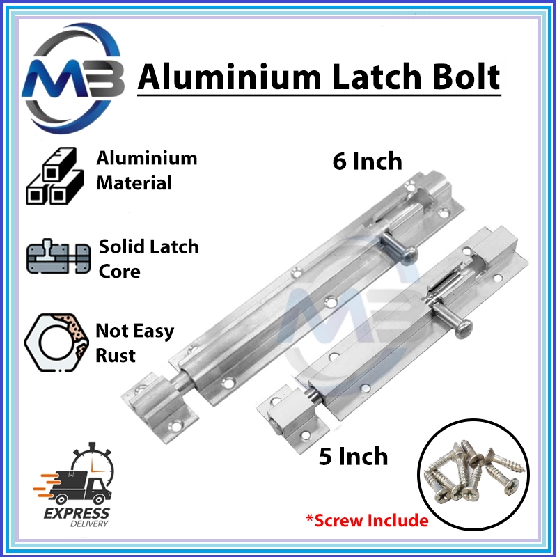 [5inch/6inch] Durable Aluminium Door Latches, Bolts, and Locks for ...