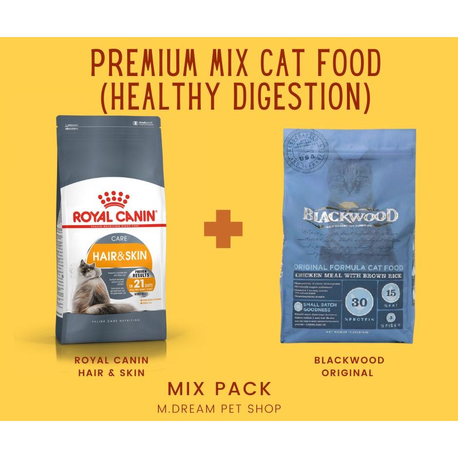 Premium Mix Cat Food / Royal Canin Hair and Skin Mix Blackwood Original ...