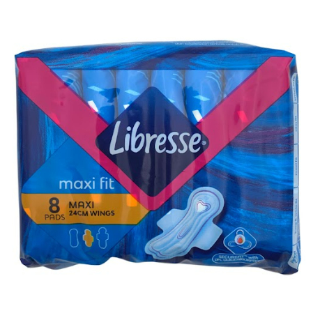 [1] Libresse Maxi Wing 24cm 8's (2312) | Shopee Malaysia