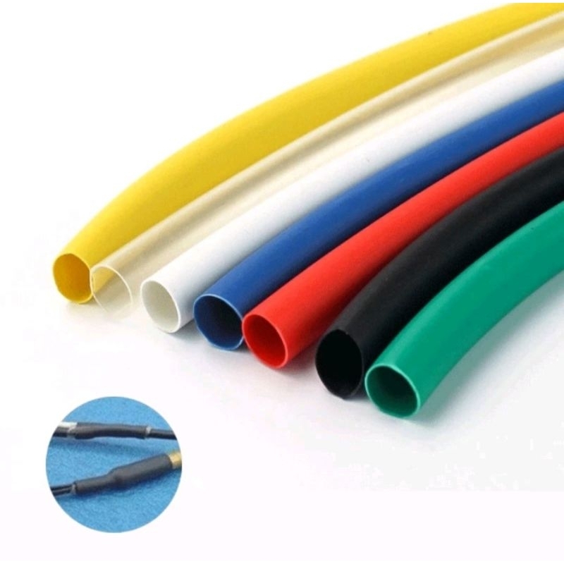 2:1 Heat Shrink Tube 1 meter 6 Colours( size:2.5mm,4mm,5mm,6mm,8mm,10mm) | Shopee Malaysia