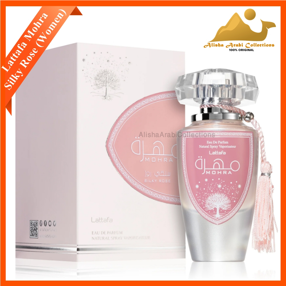 💯% Original Lattafa Mohra Silky Rose EDP 100ml Perfume for Women ...
