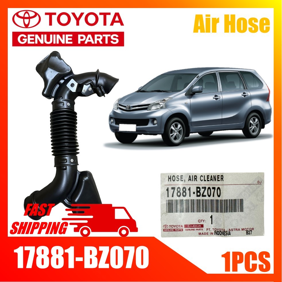 Genuine Toyota Air Hose ( With 2 Small Tank ) 17881-BZ070 – Toyota Avanza / Air Filter / Intake ...