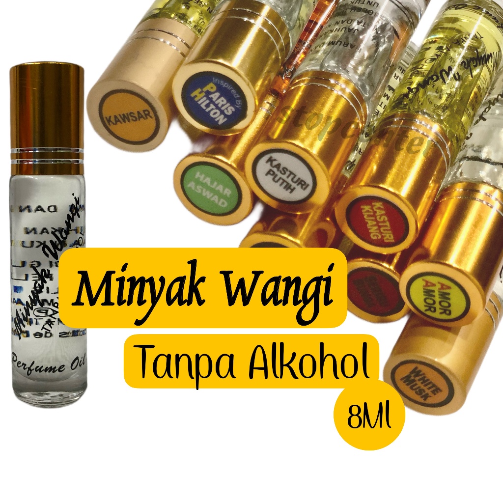 MINYAK WANGI 8ML/ MINYAK ATTAR / ATAR/ PERFUME (TANPA ALKOHOL) HALAL ...