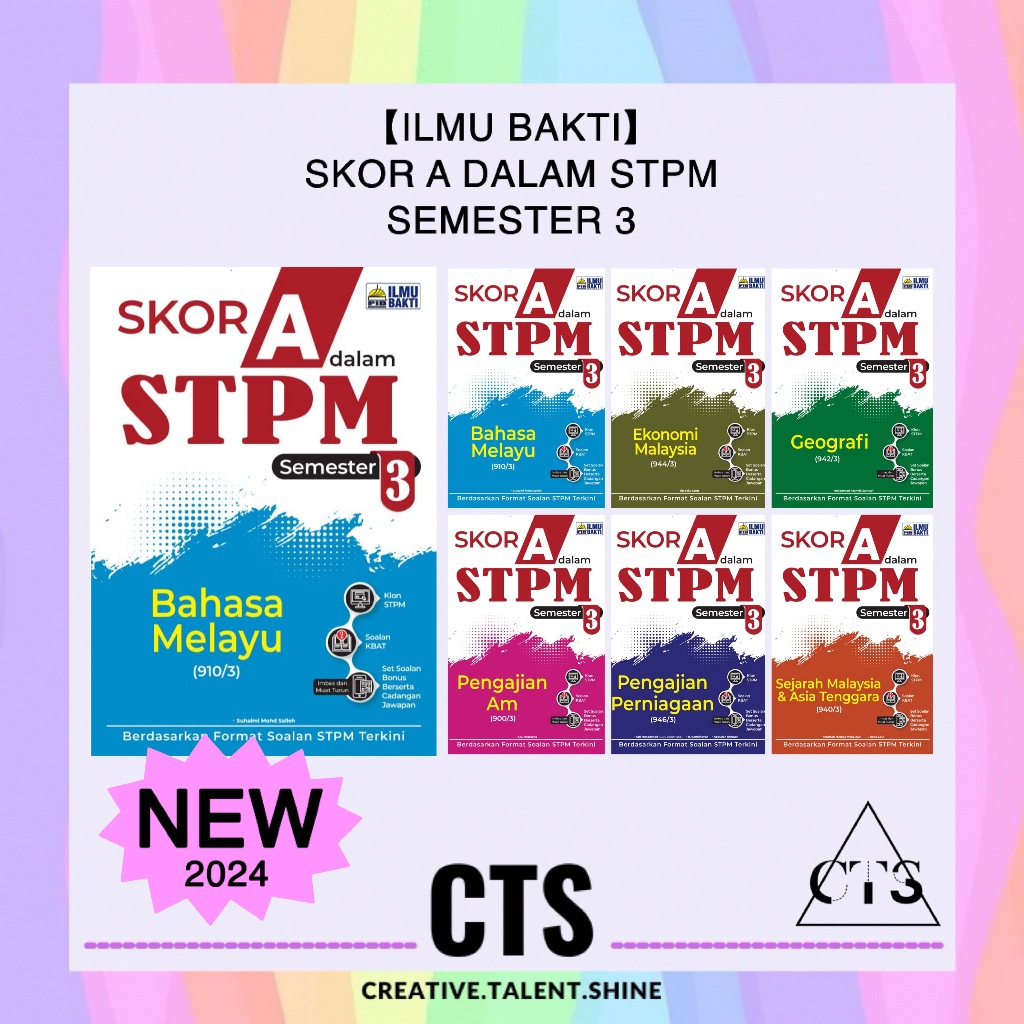【Ilmu Bakti】Skor A Dalam STPM Semester 3 — 2023/2024 — Buku Latihan STPM Penggal 3 | Shopee Malaysia