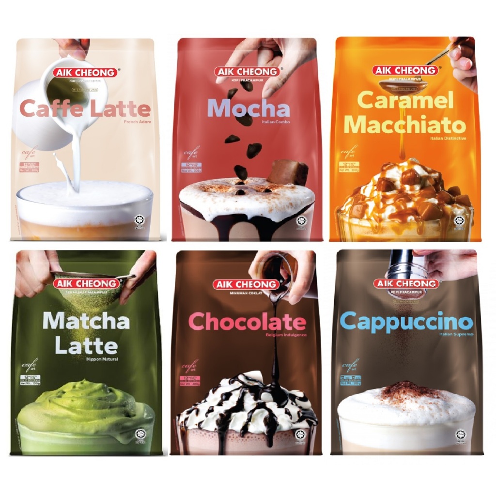 Minuman 3Dalam1 Aik Cheong 3in1 Cafe Art (Chocolate / Cappuccino ...