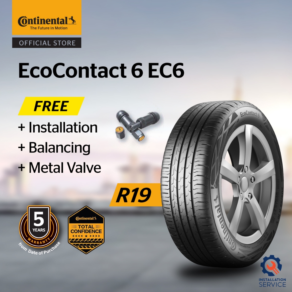 Continental EcoContact EC6 R19 235/50 255/45 VOL 235/50 MO (with installation) | Shopee Malaysia