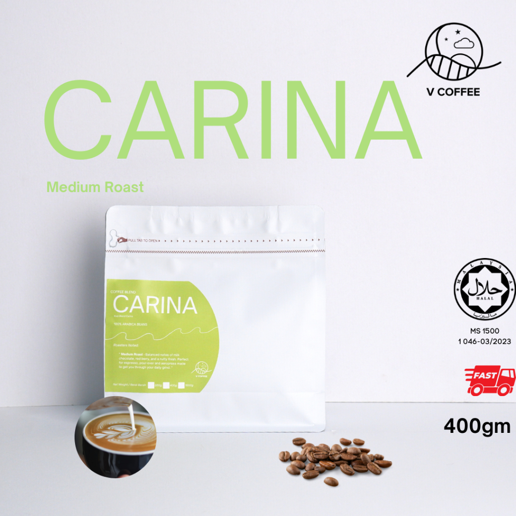 V Coffee - Carina (Medium Roast) 200g/400g Arabica Coffee Bean | Shopee Malaysia