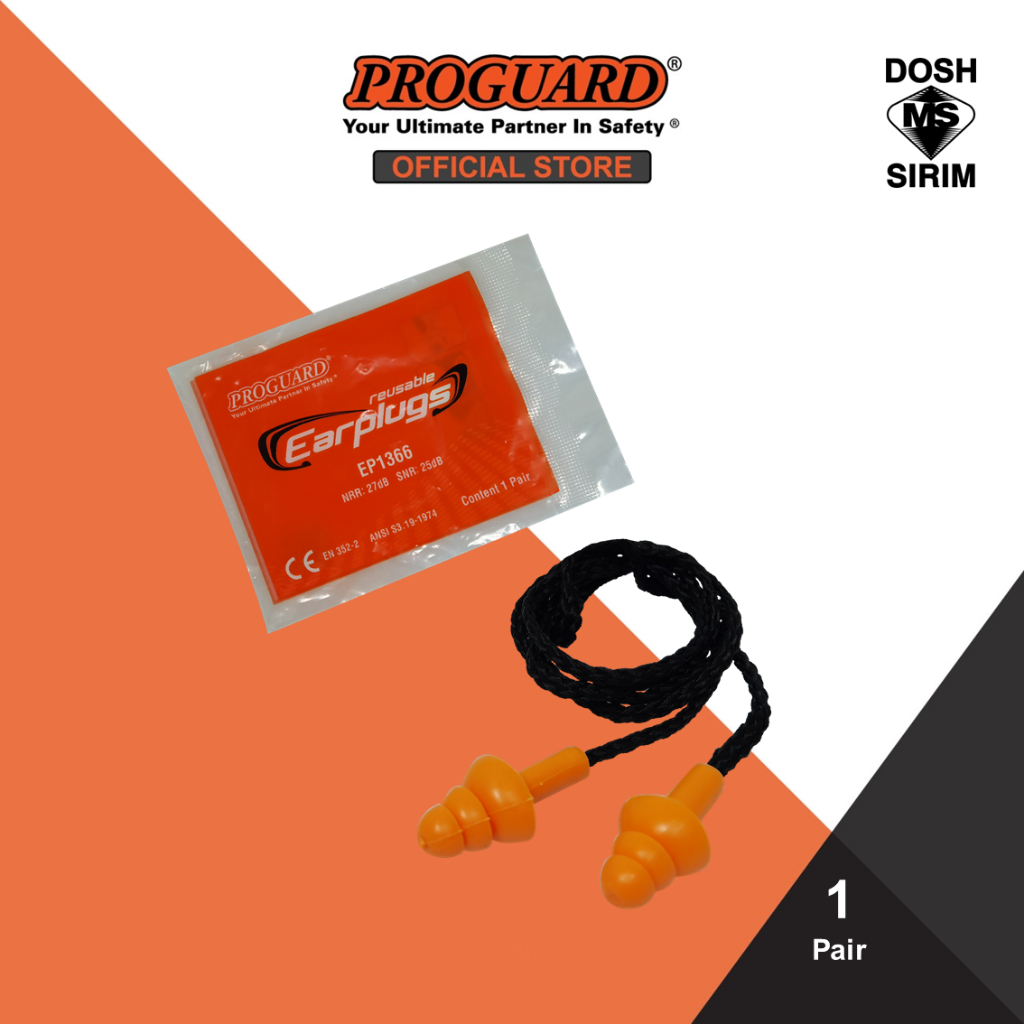 Proguard Reusable Earplugs Noise Proof Comfortable Earplug Excellent ...