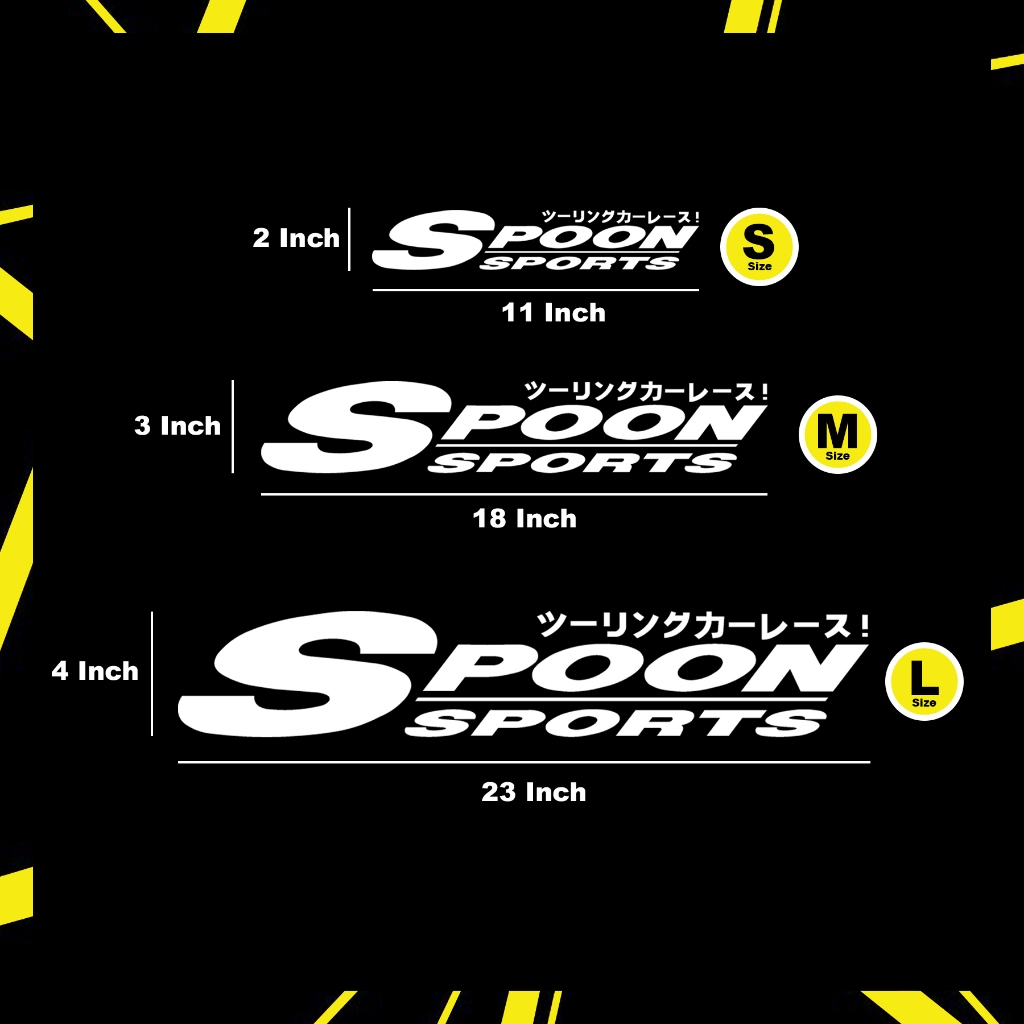 Spoon Sports Car Sticker / K102 | Shopee Malaysia
