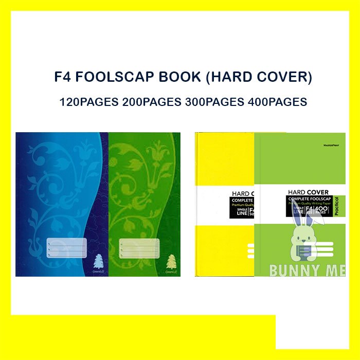 F4 HARDCOVER FOOLSCAP EXERCISE BOOK NOTE BOOK | BUKU NOTA 120PAGES ...
