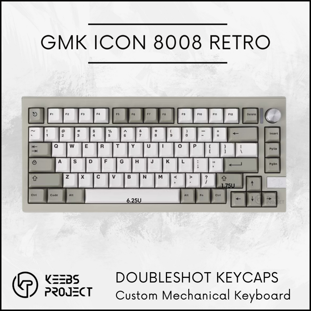 [Ready Stock]GMK ICON 8008 Retro Keycaps Double Shot Cherry All Layout ...