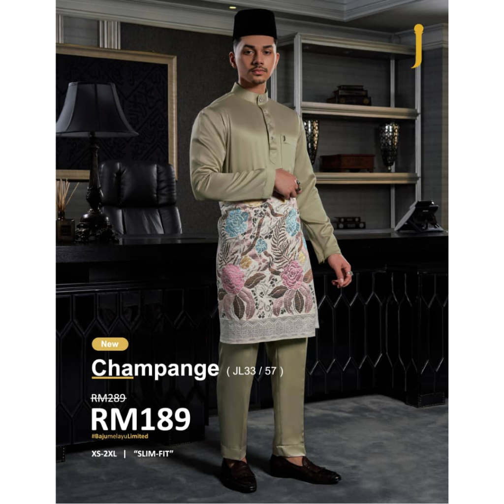 (SET BLACK) JAKEL LIMITED Baju Melayu Jakel Asad Motawh by JAKEL Cekak ...