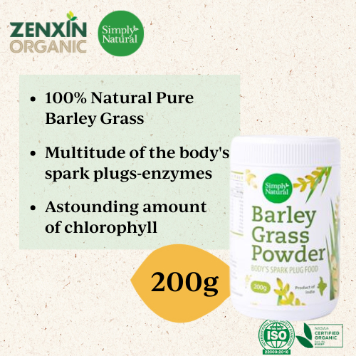 Simply Natural Organic Grade Barley Grass Powder (200g) [Serbuk Rumput ...