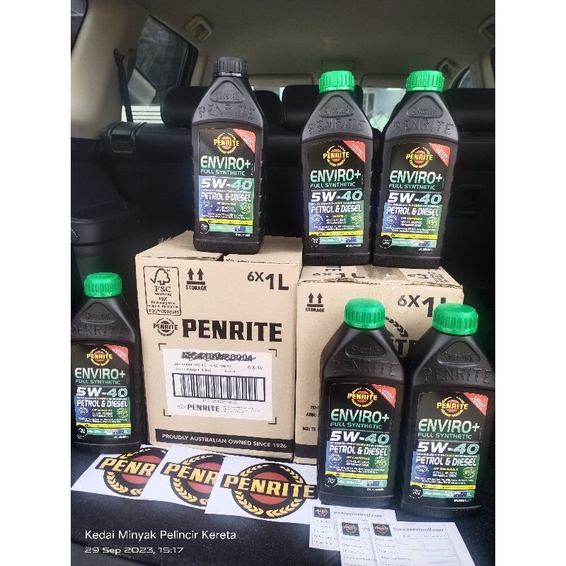 PENRITE Enviro Plus Fully Synthetic 5w40 ACEA C3 (1L) Petrol & Diesel ...