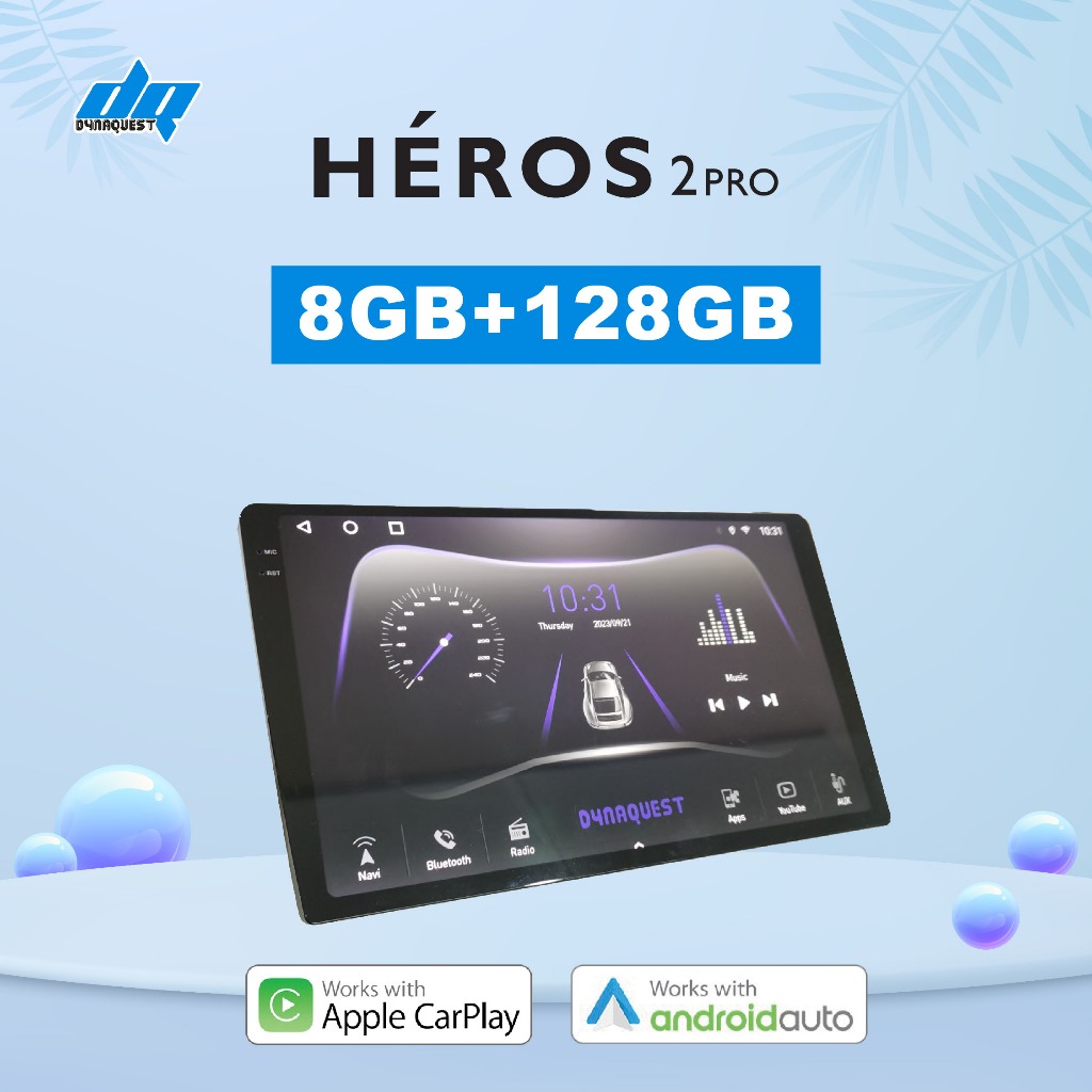 Dynaquest Héros 2 Pro (8+128) Car Multmedia Player Android Auto and ...