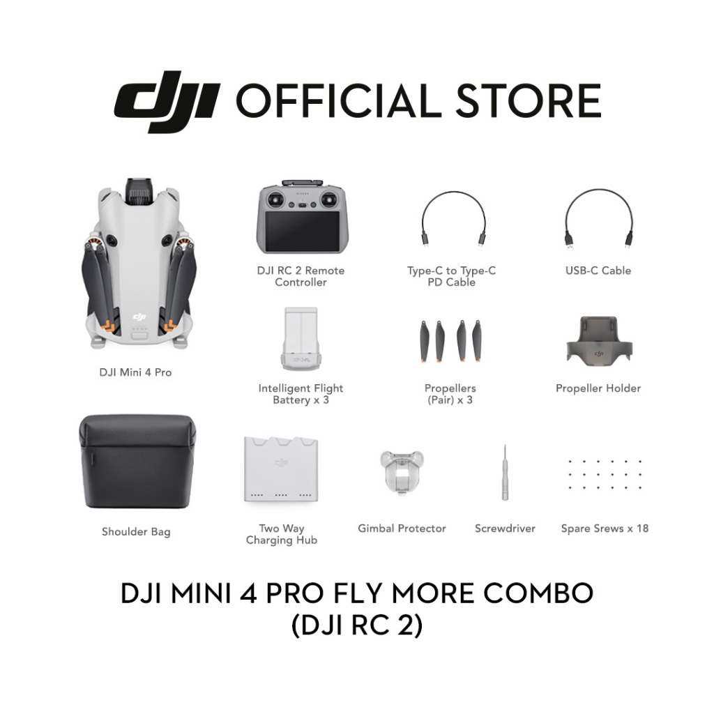 DJI Mini 4 Pro - Camera Drone | 4K/60fps HDR True Vertical Shooting | Omnidirectional Obstacle ...