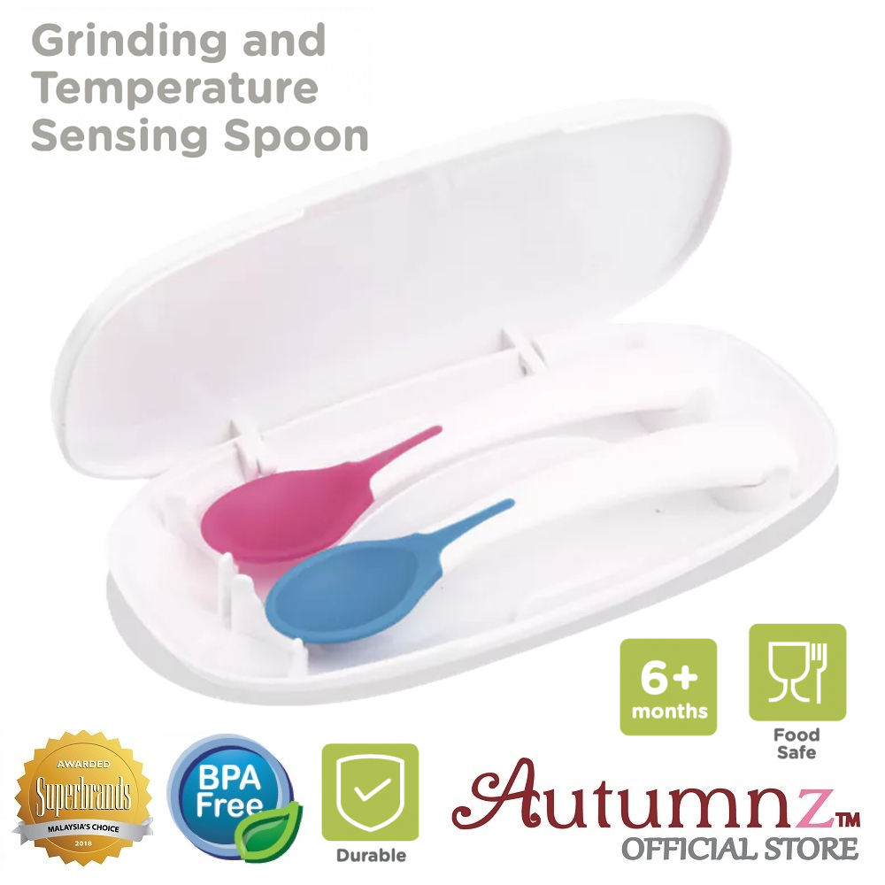 Autumnz Grinding and Temperature Sensing Spoon with Hygiene Storage Box ...