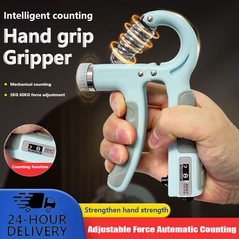 5kg-60kg Adjustable Resistance Hand Grip Gripper Fitness Hand Exerciser ...