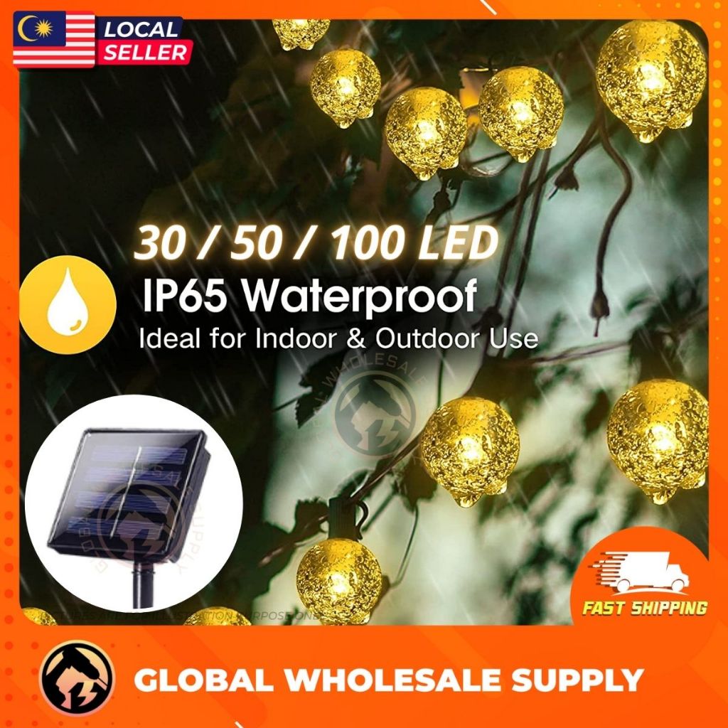 Solar Raya Lip Lap Solar String Light Solar Fairy Light Lampu Raya ...