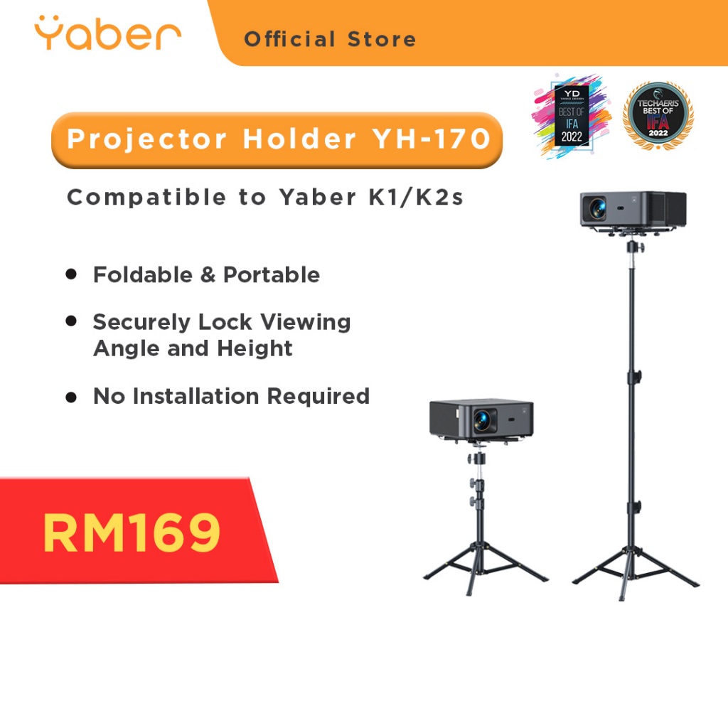 Projector Holder Projector Stand Yaber K1/K2s Various Angle Secure Lock ...