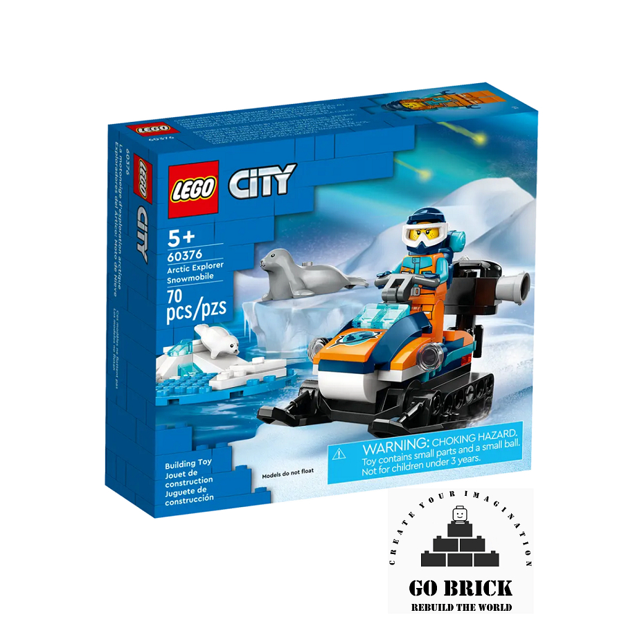 Lego 60376 City Arctic Explorer Snowmobile (Go Brick) | Shopee Malaysia