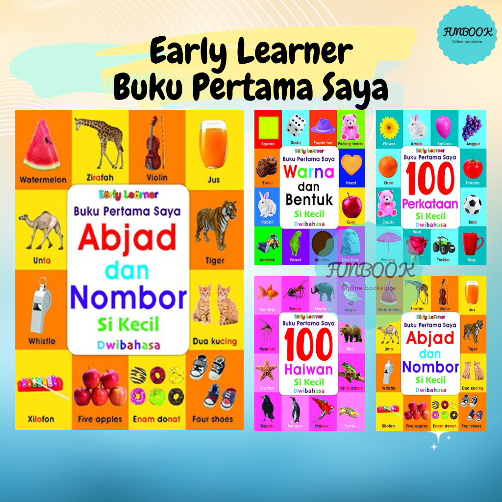 [FUNBOOK] Early Learner Buku Pertama Saya Baby Board Book Dwibahasa 100 ...