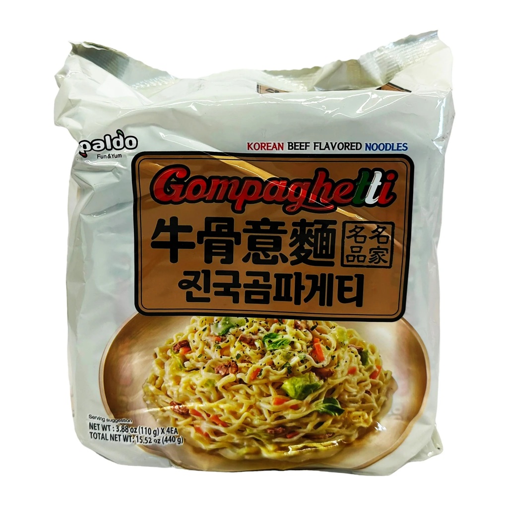 Paldo Gompaghetti Korean Beef Flavored Noodles Pack 440g 110G*4EA / [팔도] 진국곰파게티 | Shopee Malaysia