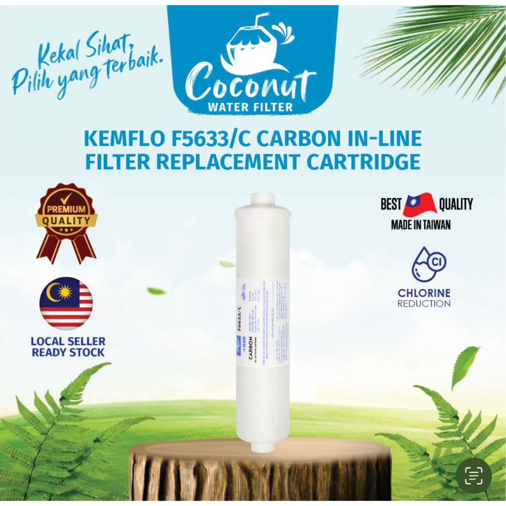 Taiwan Kemflo F5633/C Carbon In-line Filter Replacement Cartridge ...