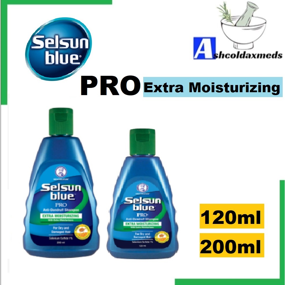 (GREEN) Selsun Blue Pro Extra Moisturizing Shampoo 120ml / 200ml EXP07 ...