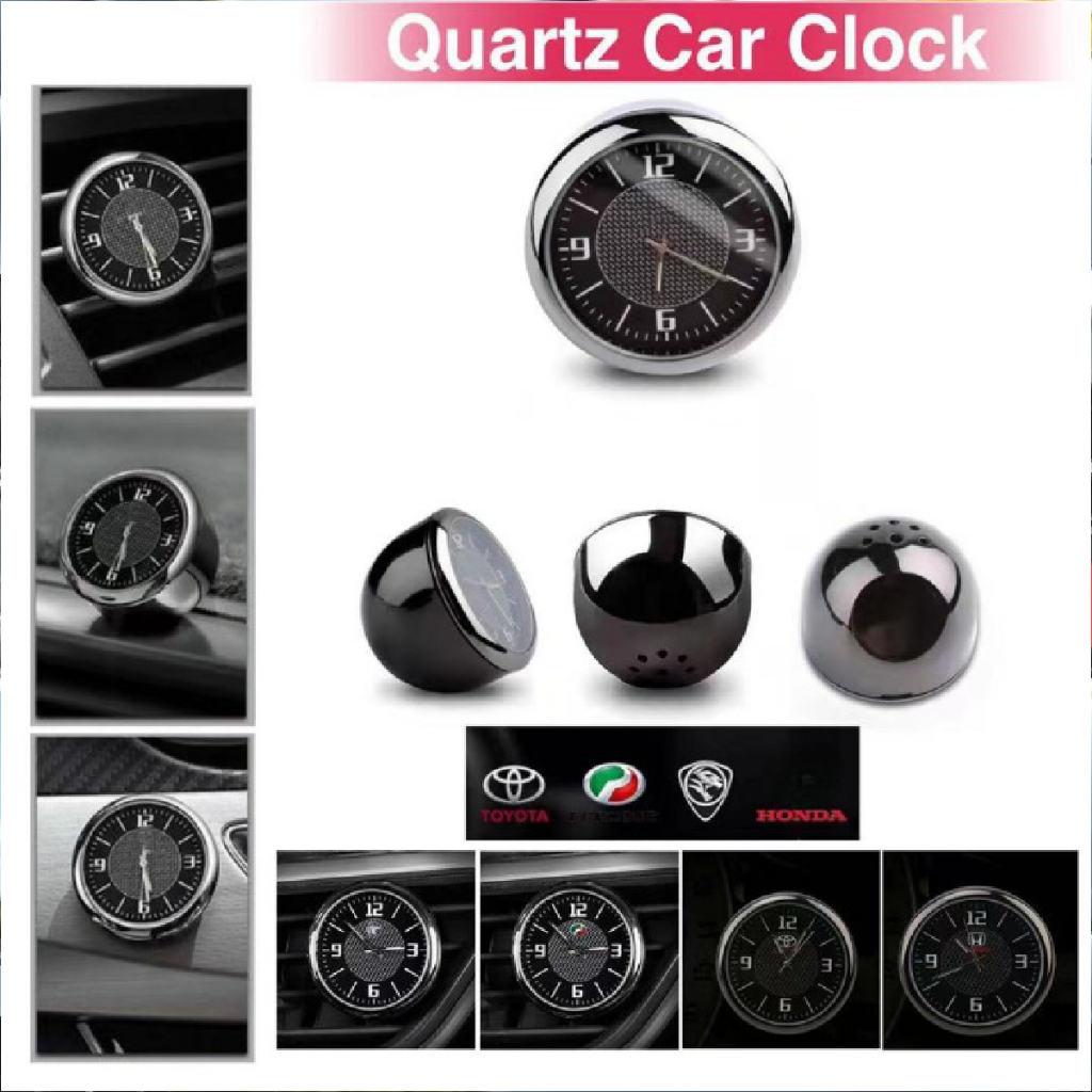 Universal Car Mini Luminous Interior Quartz Clock Proton Perodua Toyota ...