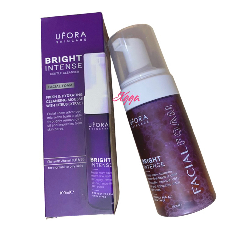 UFORA facial foam bright intense gentle cleanser 100ml Skincare Facial ...