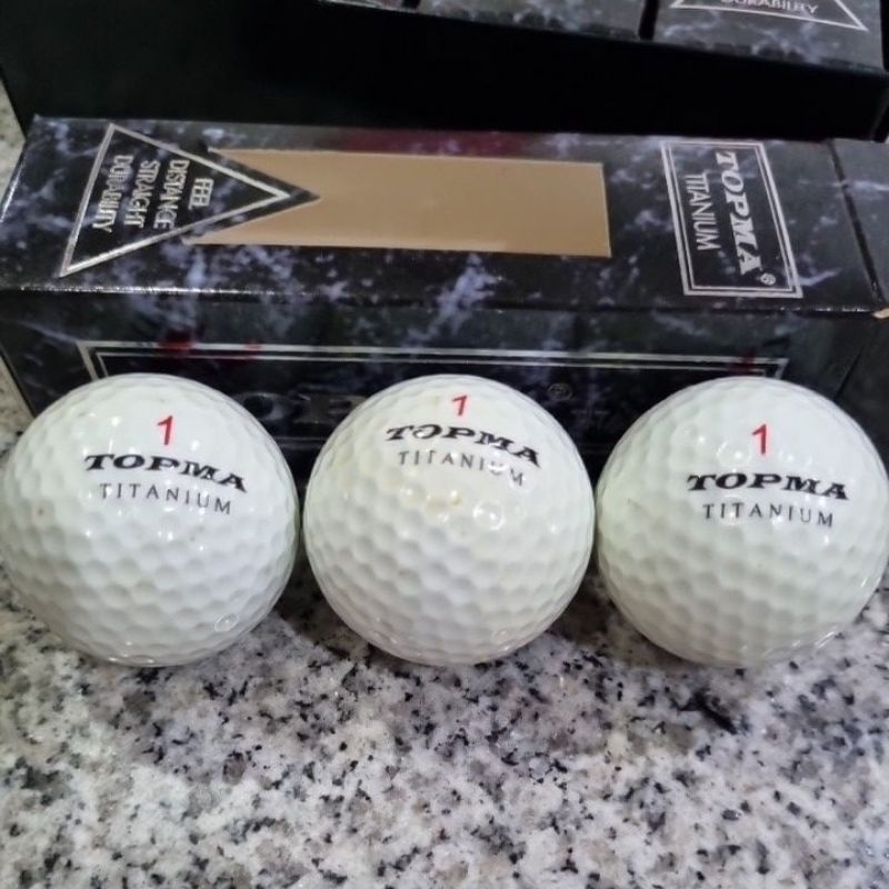 Topma Titanium Golf Balls Box of 3 / Bola Golf 3 Biji (3 Balls ...