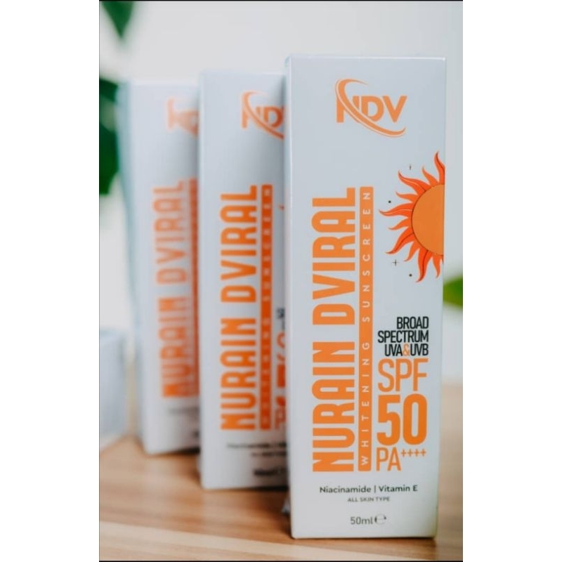 Sunscreen Nurain Whitening SPF 50 PA ++++ ( pakej Agent / 10 Kotak ...
