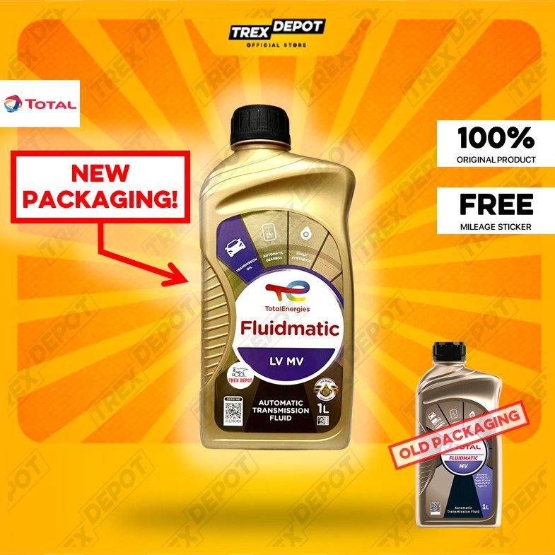 TOTAL Fluidmatic MV LV ATF Automatic Transmission Fluid (1L) | Shopee ...