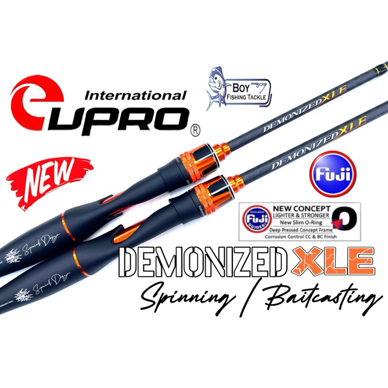 NEW 2023 EUPRO DEMONIZED XLE SPINNING BAITCASTING ROD BC ROD FISHING ...