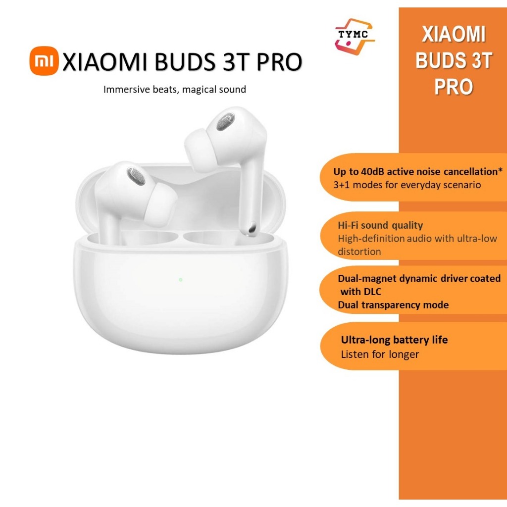Xiaomi Buds 3T Pro | Bluetooth Headset Earbuds | Noise cancellation l ...