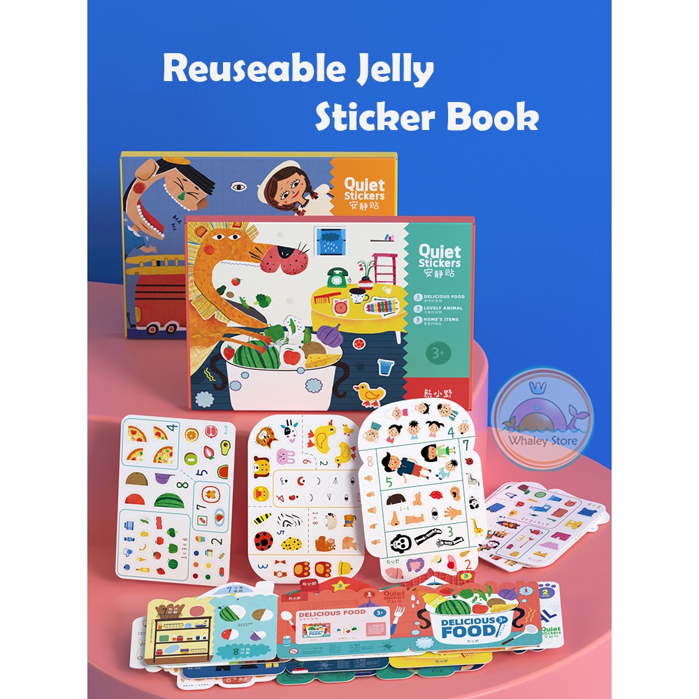 (Ready Stock) Reusable Jelly Sticker Book,可重复黏贴果冻贴纸书，Buku Sticker Jeli ...
