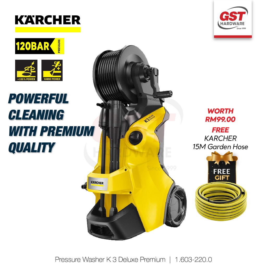 🔥 Karcher Pressure Washer K 3 Deluxe Premium Water Jet High Pressure