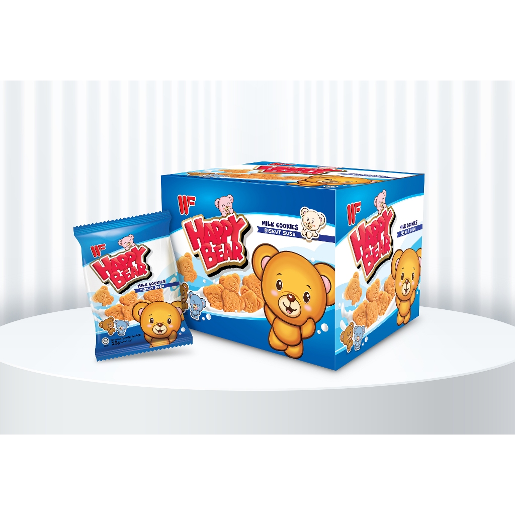 WF Happy Bear Milk Flavour Cookies (25g X 12 sachets) | Shopee Malaysia