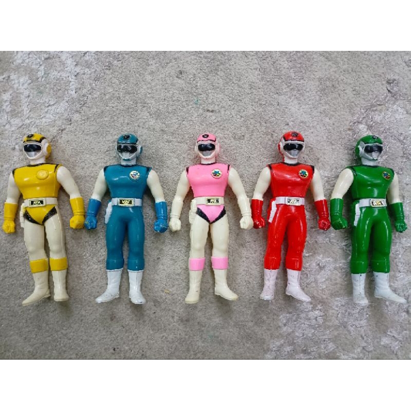 Bandai Choushinsei Flashman Sofubi Set Of 5 | Shopee Malaysia