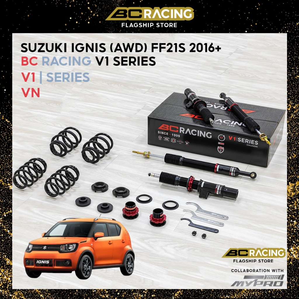 BC Racing V1 Series High Low Soft Hard Adjustable Absorber for Suzuki ...