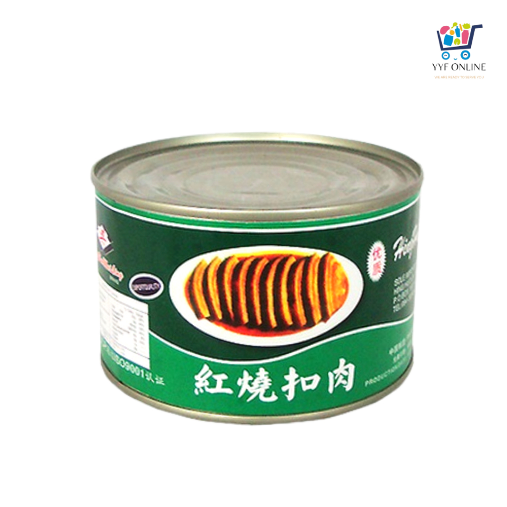 （NON-HALAL) HING HUO MUI LING Sliced Stewed Pork Can 397g 红烧扣肉罐头 ...
