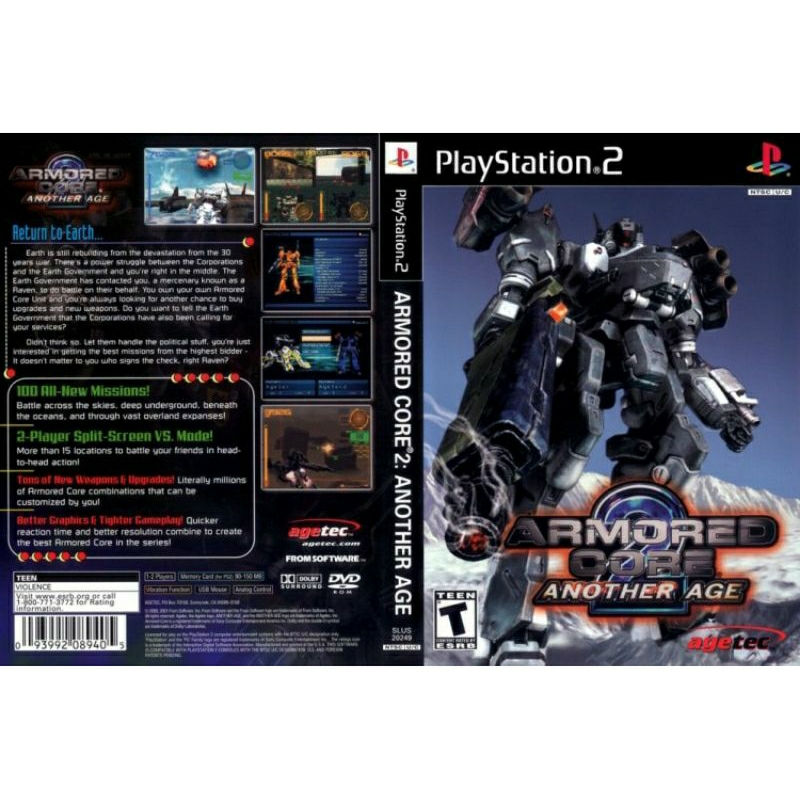 PS2 CD DVD GAME ( Armored Core 2: Another Age ) English Version ...