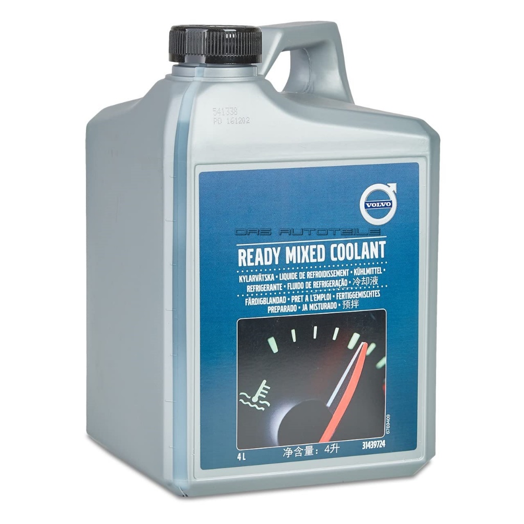 Genuine Volvo Ready Mixed Coolant Premix 4 liters 4L, 31439724, Made in ...