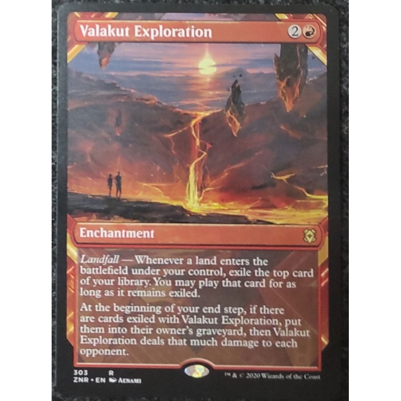 Magic The Gathering : Valakut Exploration Borderless Rare Zendikar ...