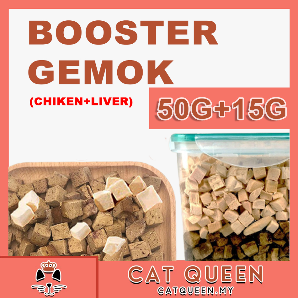 【Booster 50g + 50g】 Set Untuk Gemok Kucing Dan Tambah Selera Makan | Shopee Malaysia