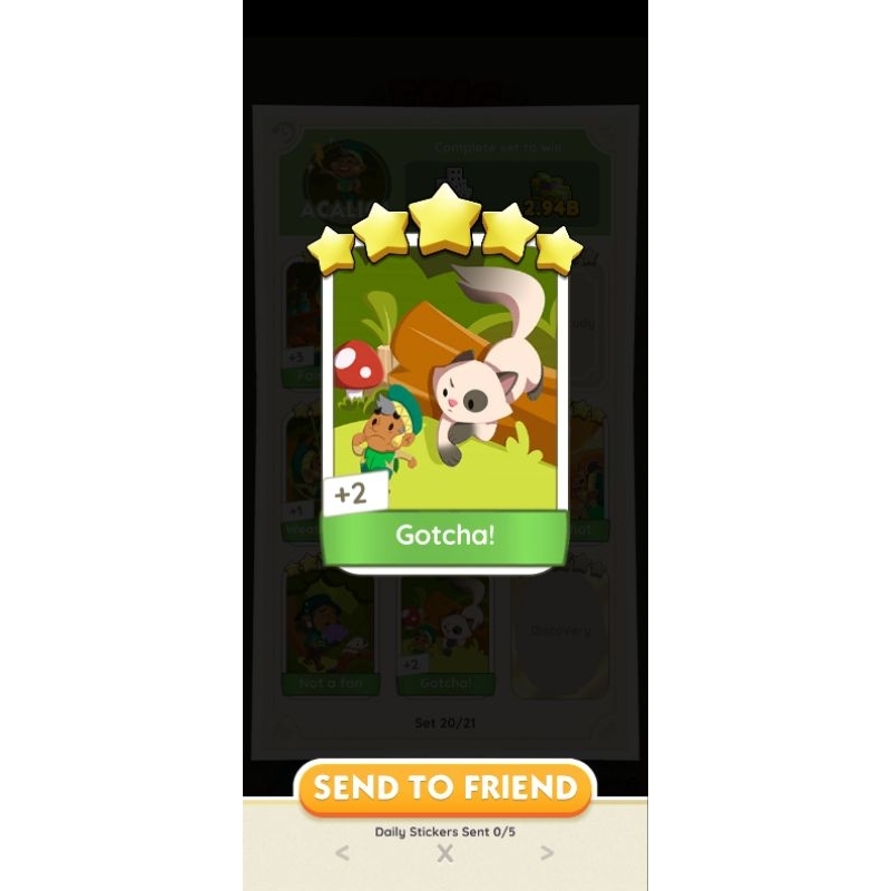 Gotcha 5 star Monopoly Go sticker | Shopee Malaysia